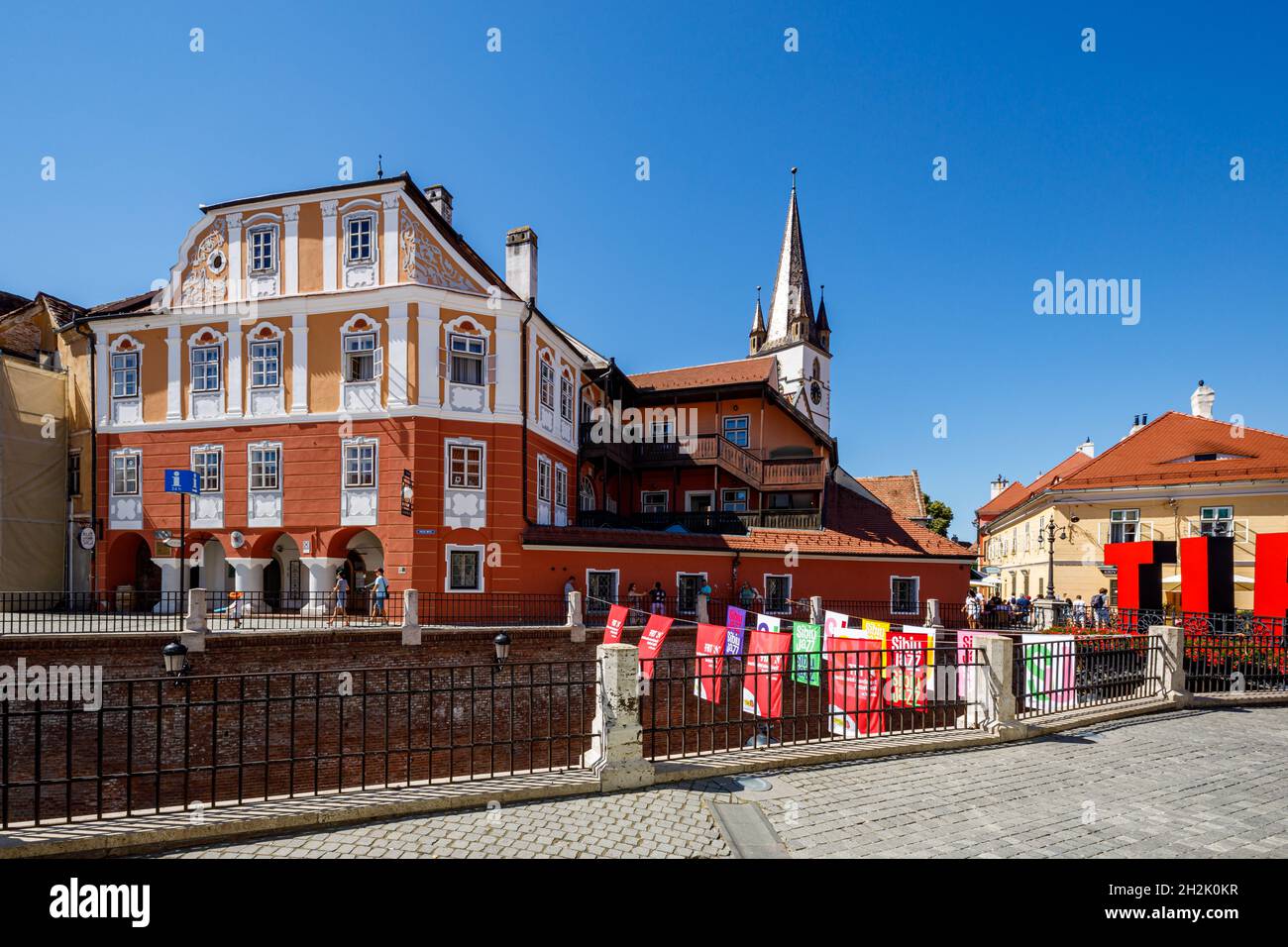 The city of Sibiu in Romania Stock Photo - Alamy