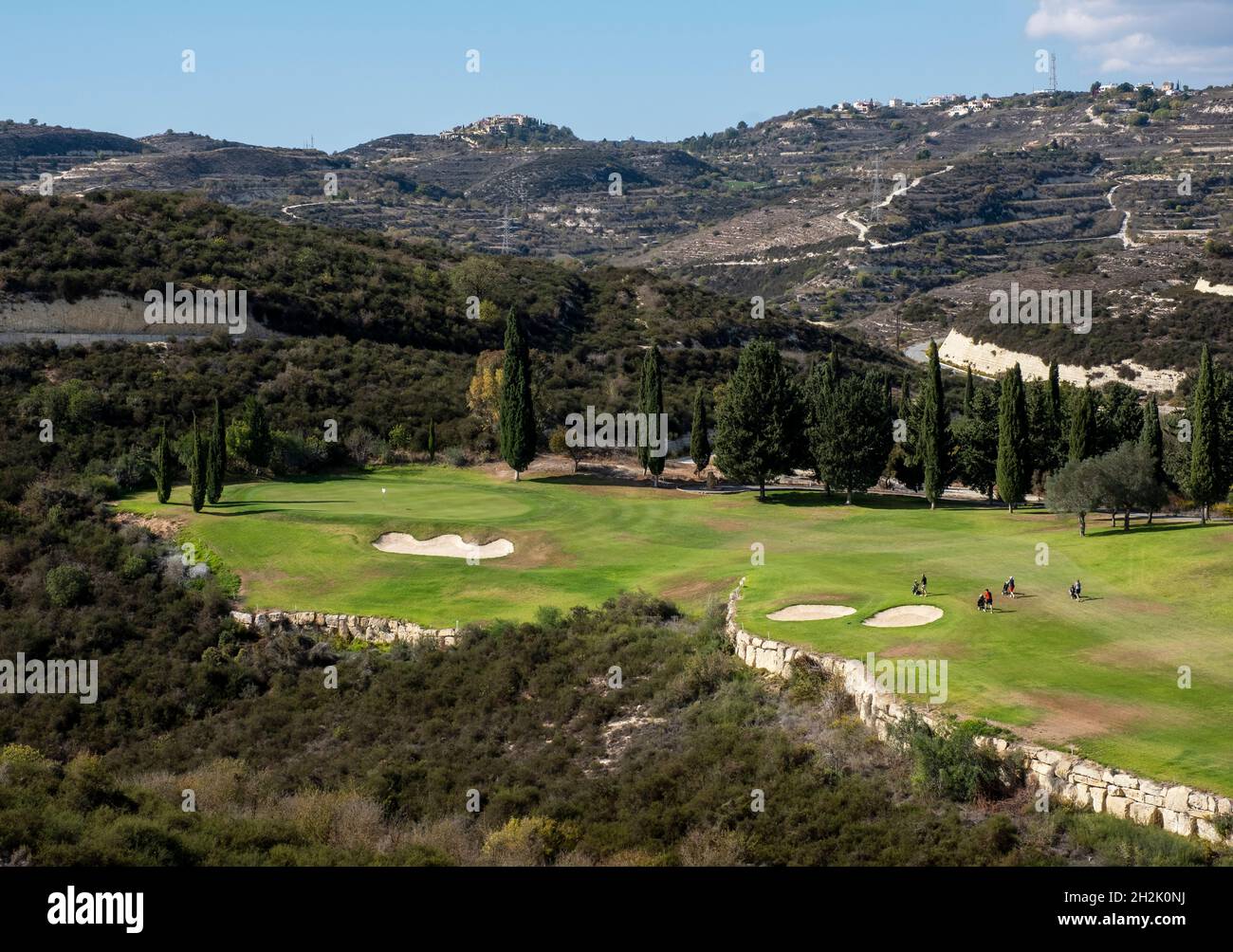 Overview of the Minthis Hills golf course, Tsada, Paphos, Cyprus Stock ...