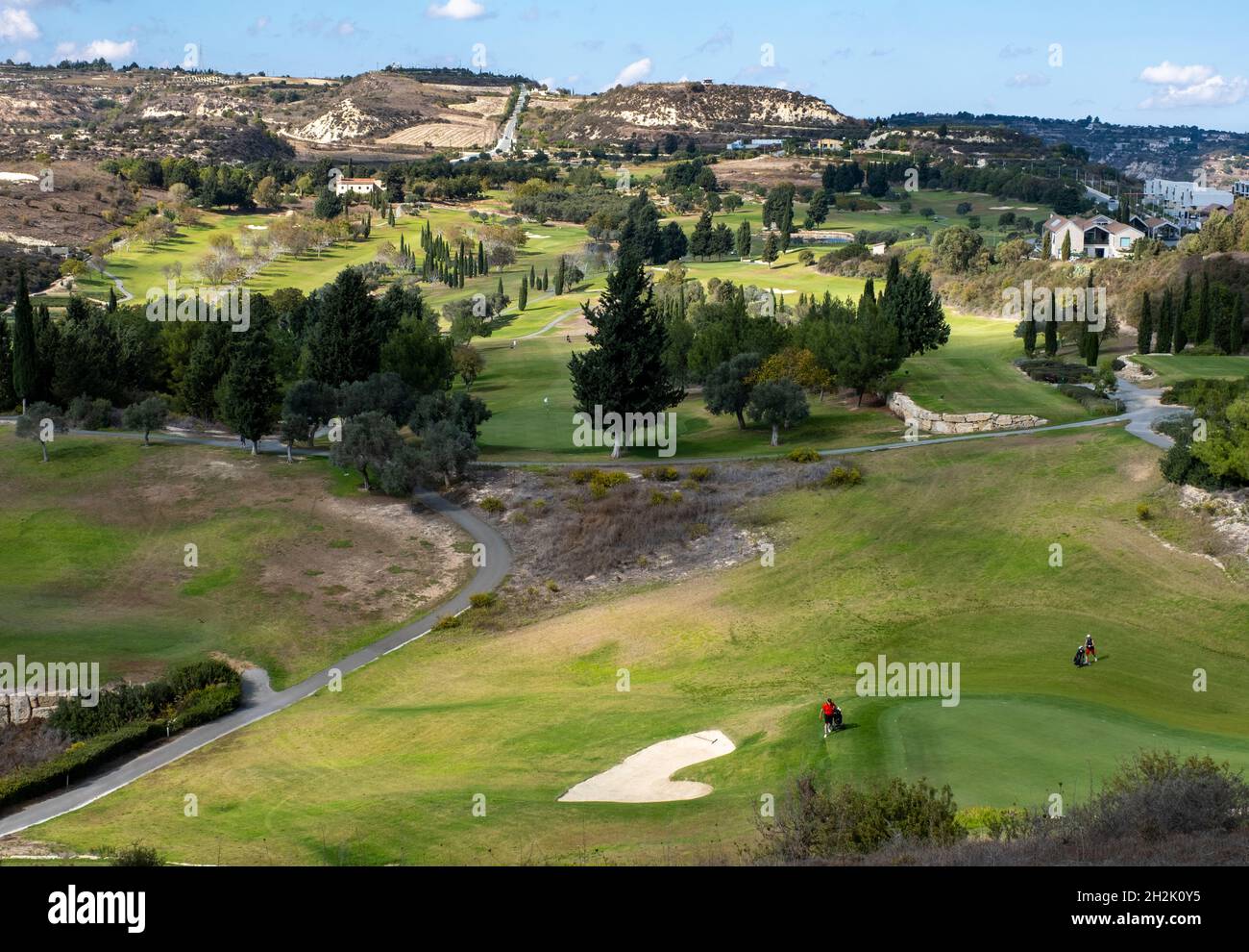 Overview of the Minthis Hills golf course, Tsada, Paphos, Cyprus Stock ...