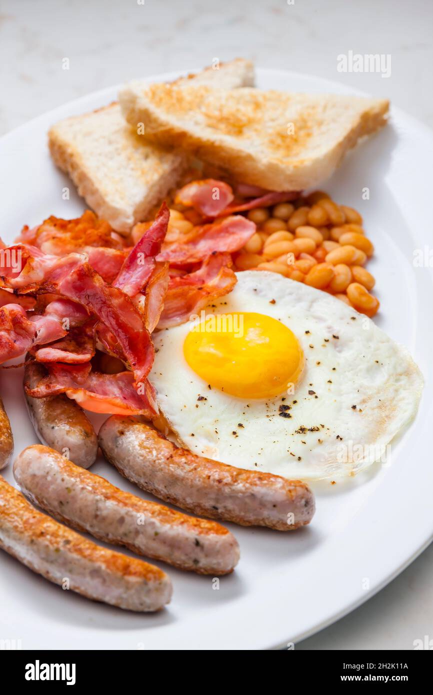 still life of English breakfast Stock Photo - Alamy