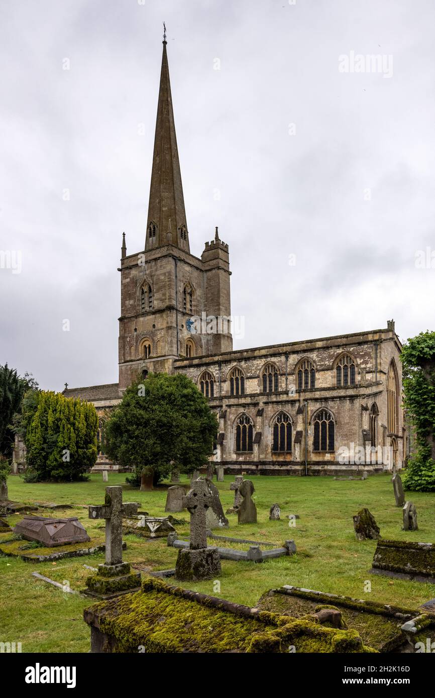St. John the Baptist church, Burford, Oxfordshire, England Stock Photo ...