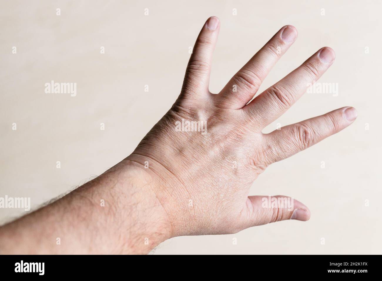 Hand side view male fingers hi-res stock photography and images - Alamy