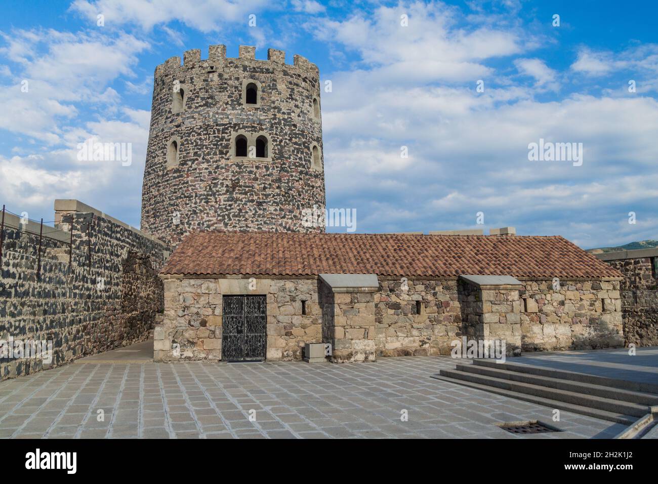 Tower of Rabati Castle fortress in Akhaltsikhe town, Georgia Stock ...