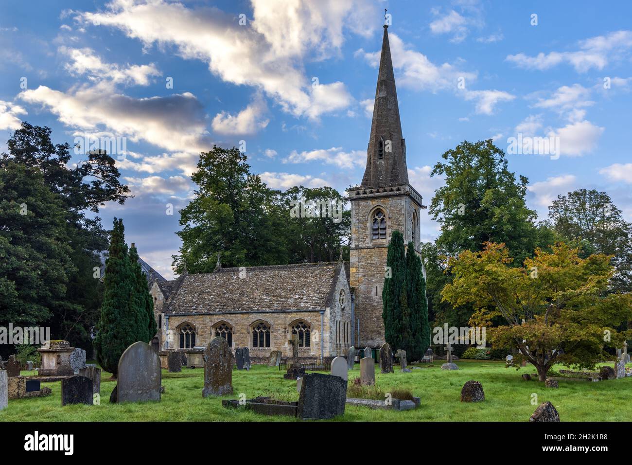 The Parish Church of Saint Mary in Lower Slaughter is a beautiful stone ...