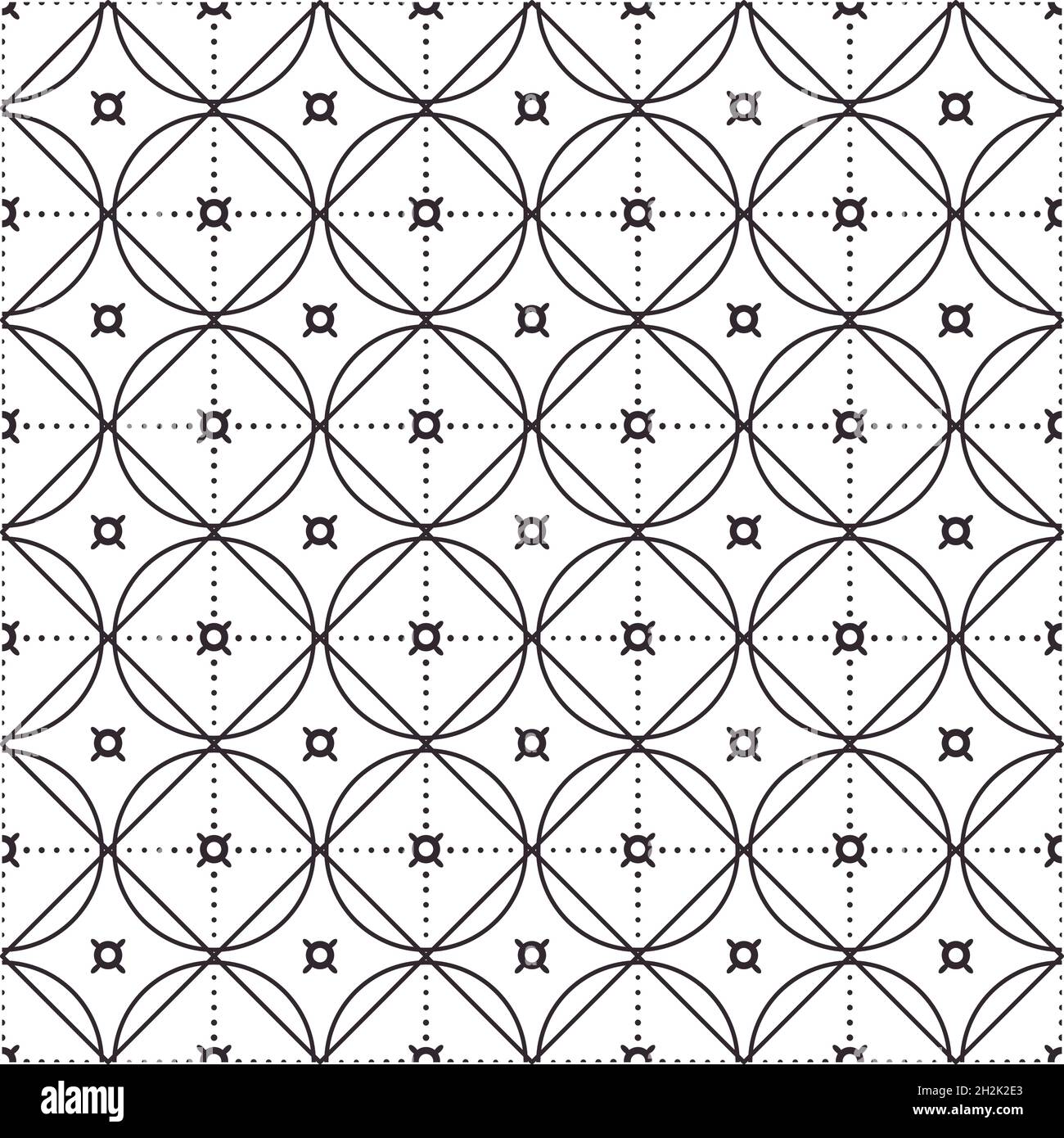 Traditional Chinese Japanese Vector Flat Seamless Patterns Stock