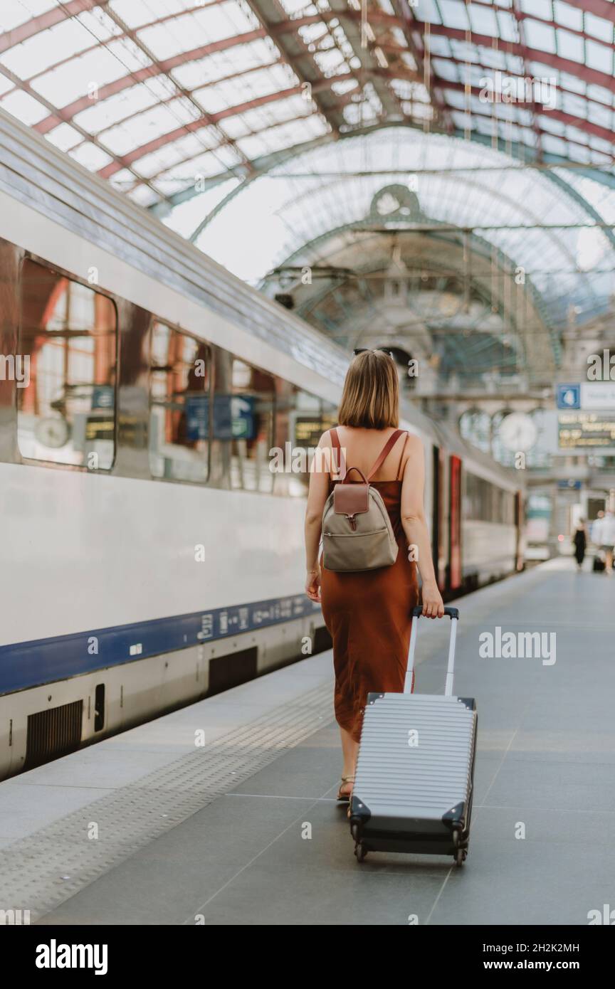 Inside train station hi-res stock photography and images - Alamy