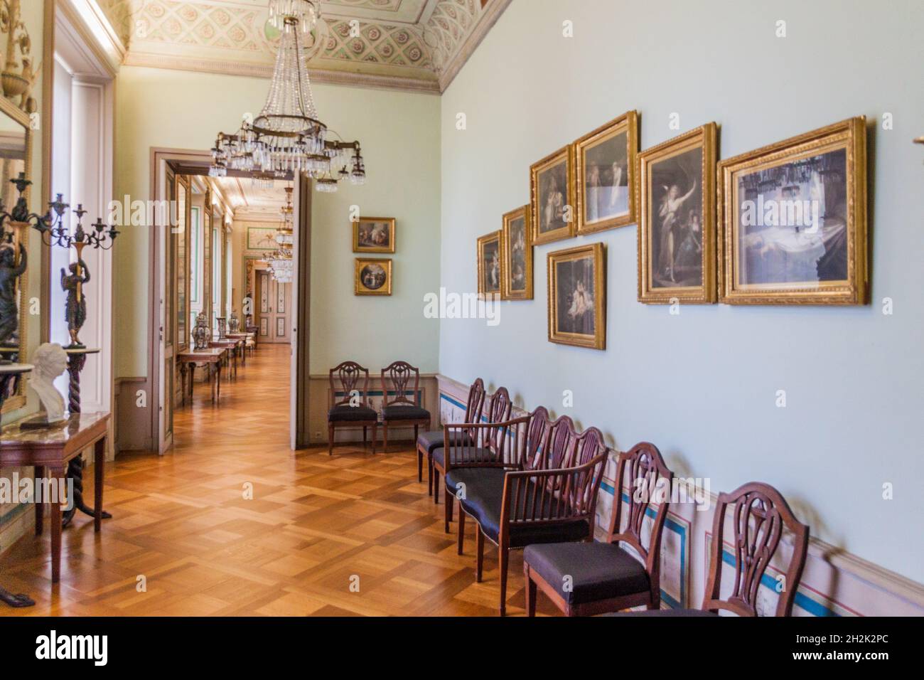 BERLIN, GERMANY - AUGUST 11, 2017: One of rooms in Charlottenburg ...