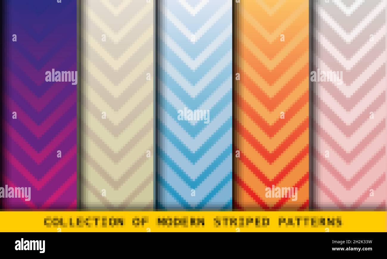 Set of colorful diagonal striped patterns textures Stock Vector Image ...