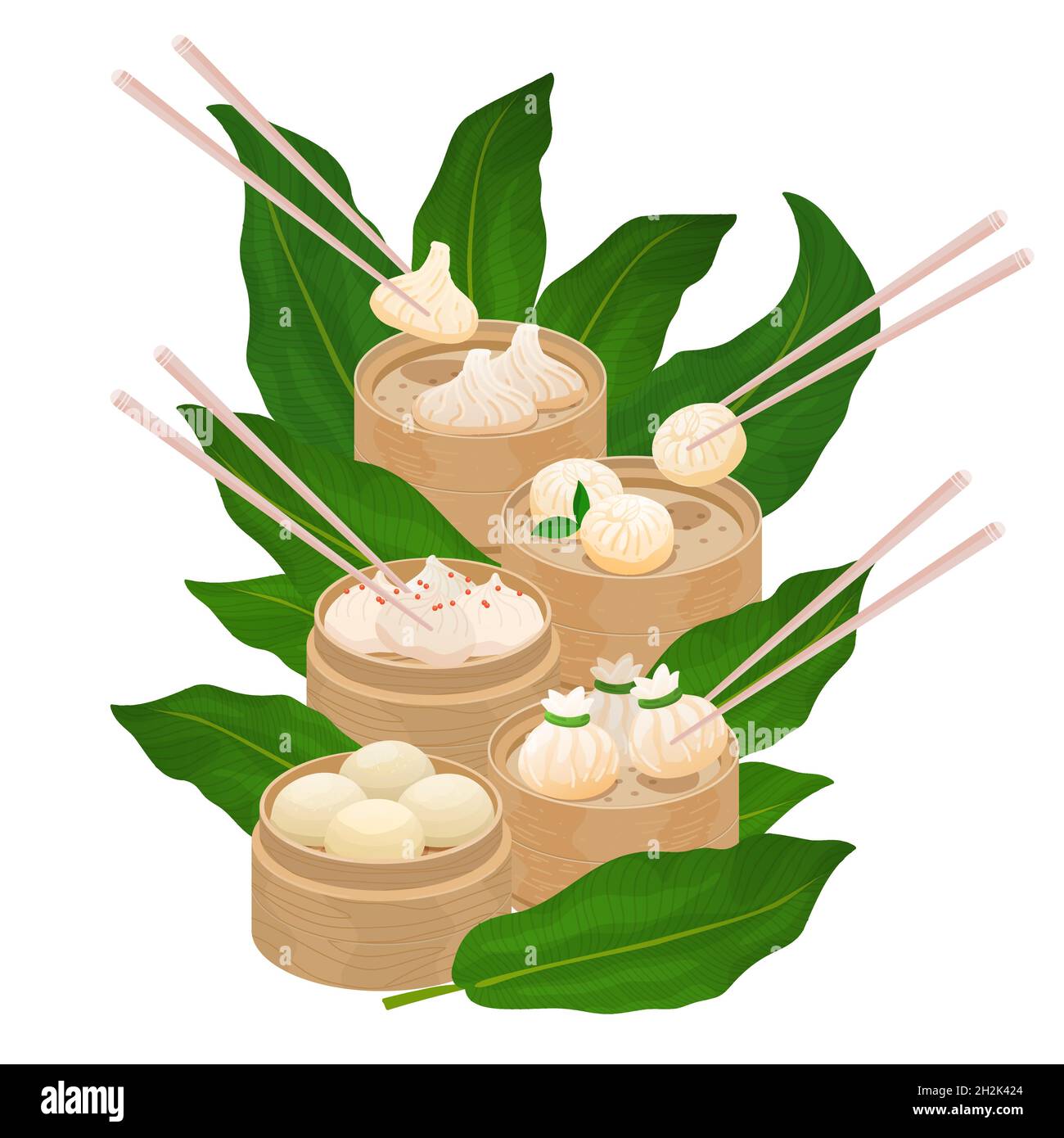Wonton vector vectors Cut Out Stock Images & Pictures - Alamy