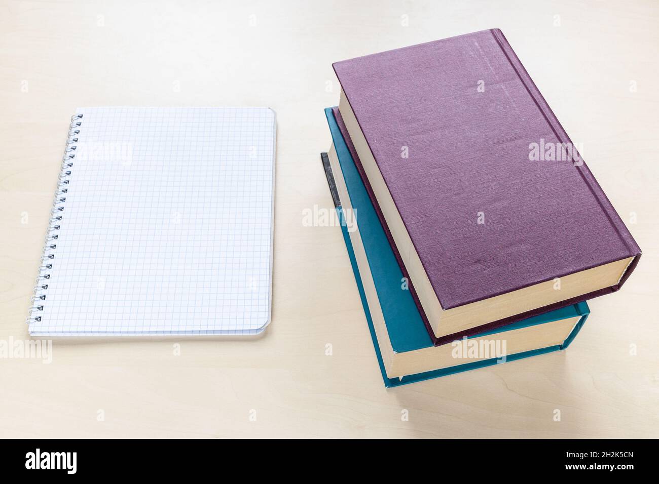 Blank squared page spiral notebook hi-res stock photography and images ...