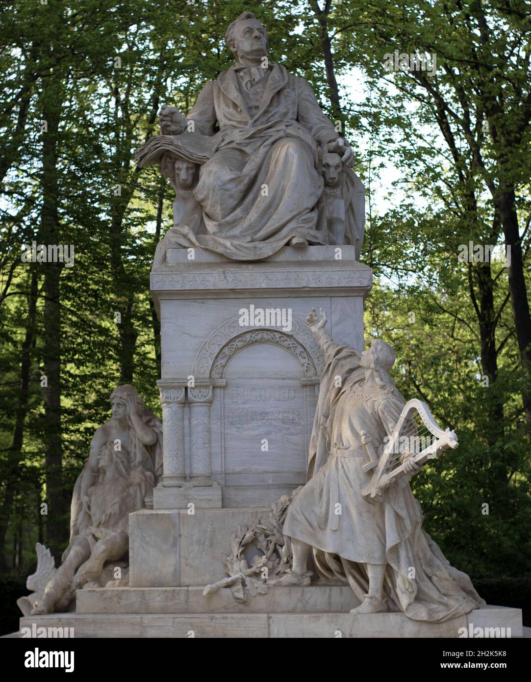 Richard Wagner Monument Stock Photo - Alamy