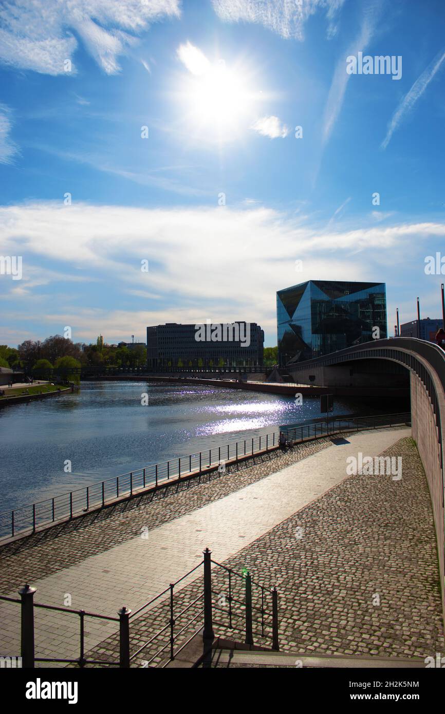 Berlin skyline is reflecting hi-res stock photography and images - Alamy