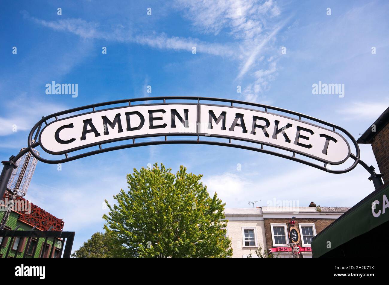 Camden Market sign, Camden Town, London, England Stock Photo - Alamy