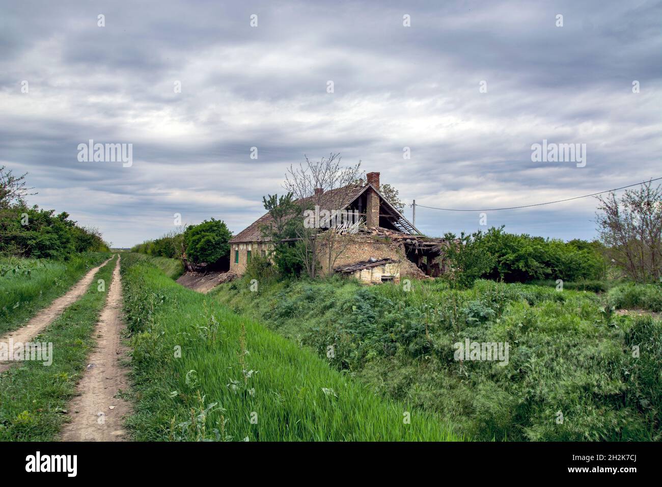 Old abandoned and ornate farm in Vojvodina Stock Photo - Alamy