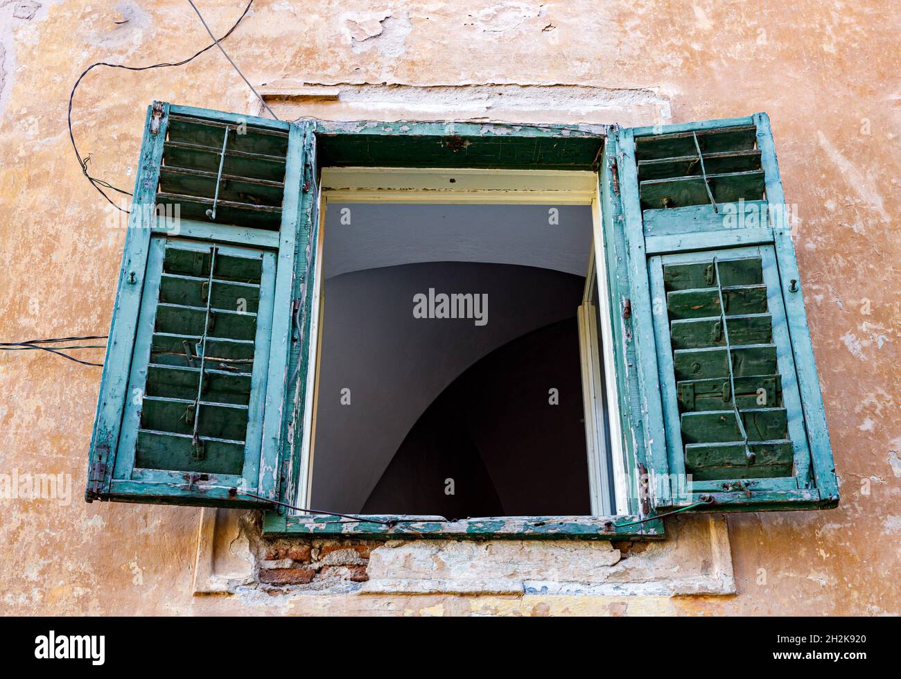 a Window with open Shutter Stock Photo - Alamy