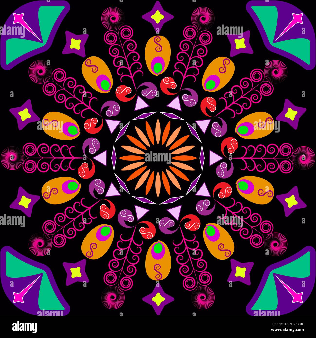 Good luck flower Stock Vector Images - Alamy