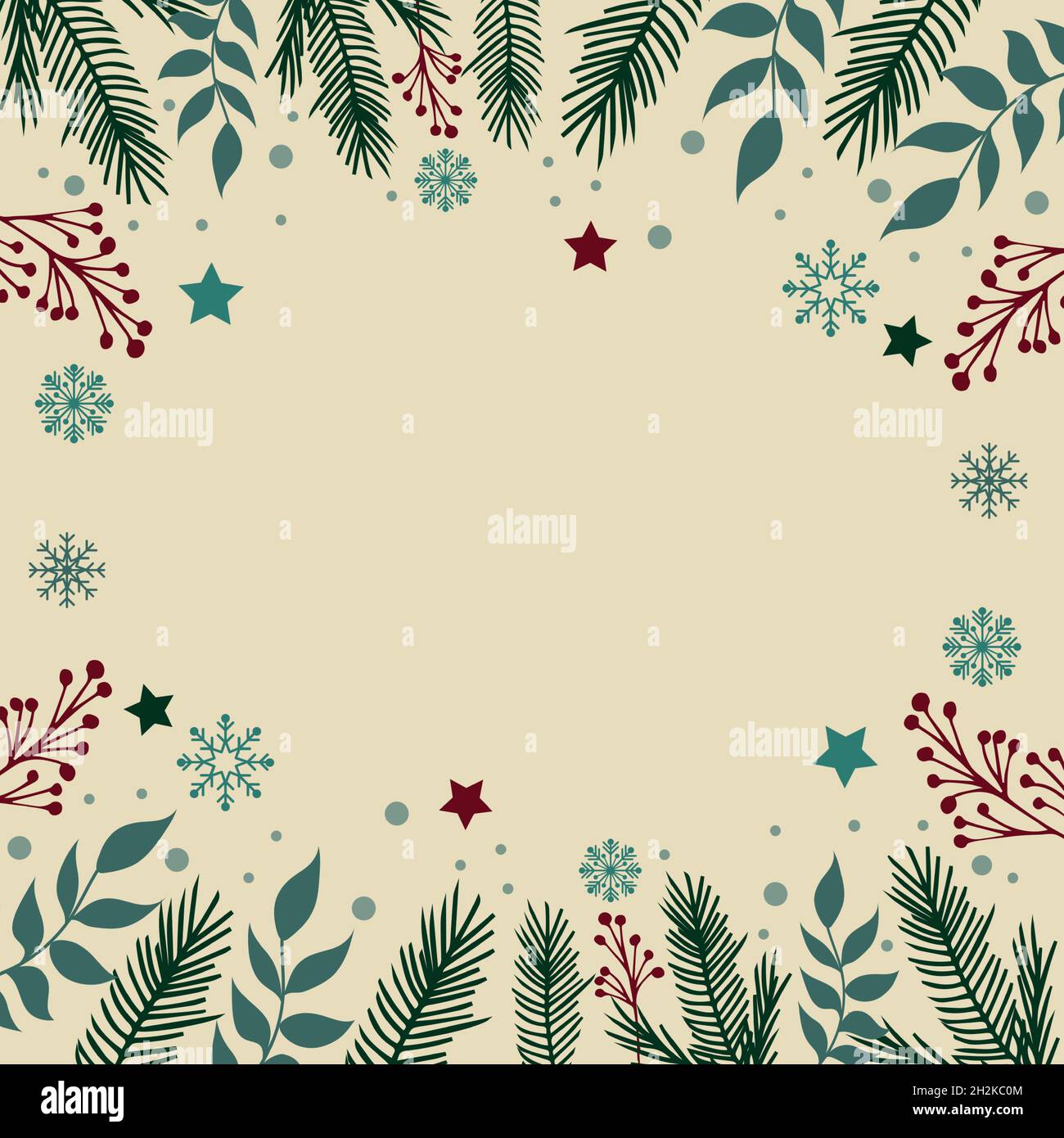 Light Christmas background, festive web template - Vector illustration ...