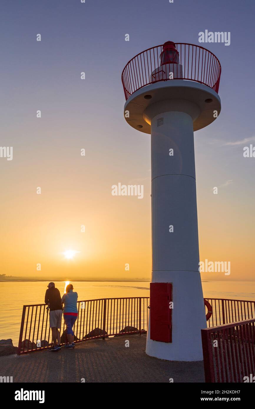 New Howth Pier Lighthouse, Howth, County Dublin, Irealnd Stock Photo ...