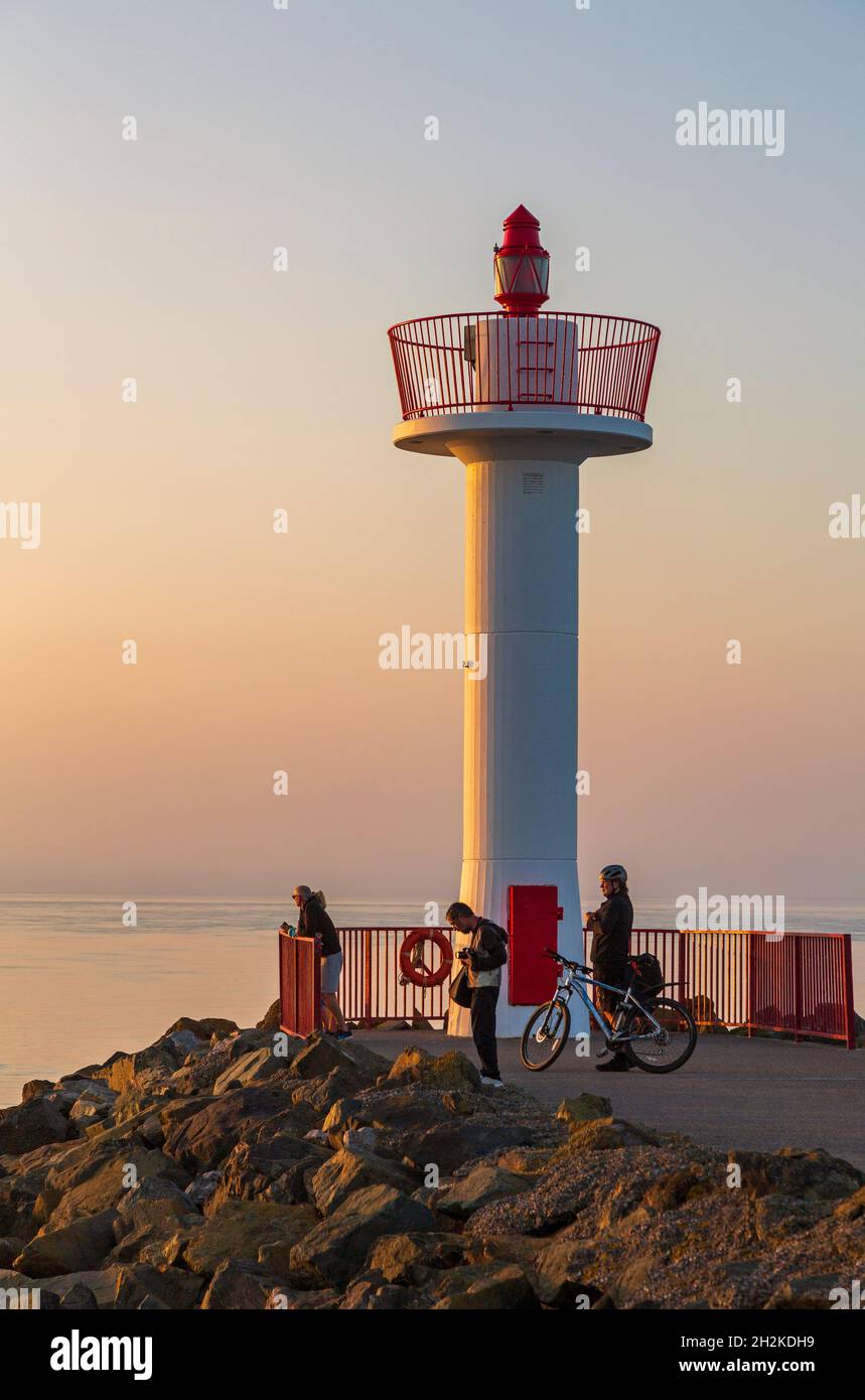 New Howth Pier Lighthouse, Howth, County Dublin, Irealnd Stock Photo ...