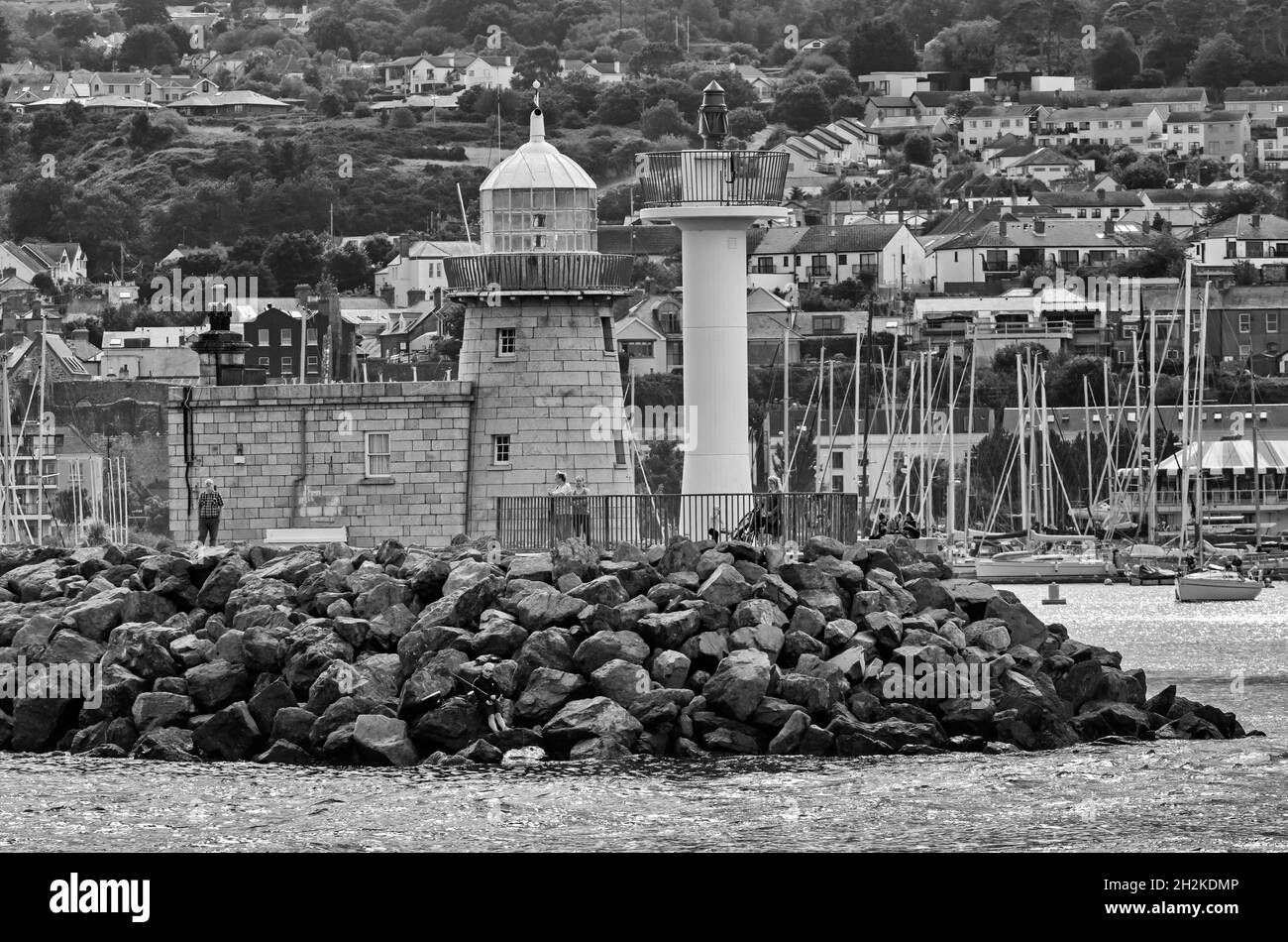 Howth Pier Lighthouse, Howth, County Dublin, Irealnd Stock Photo - Alamy