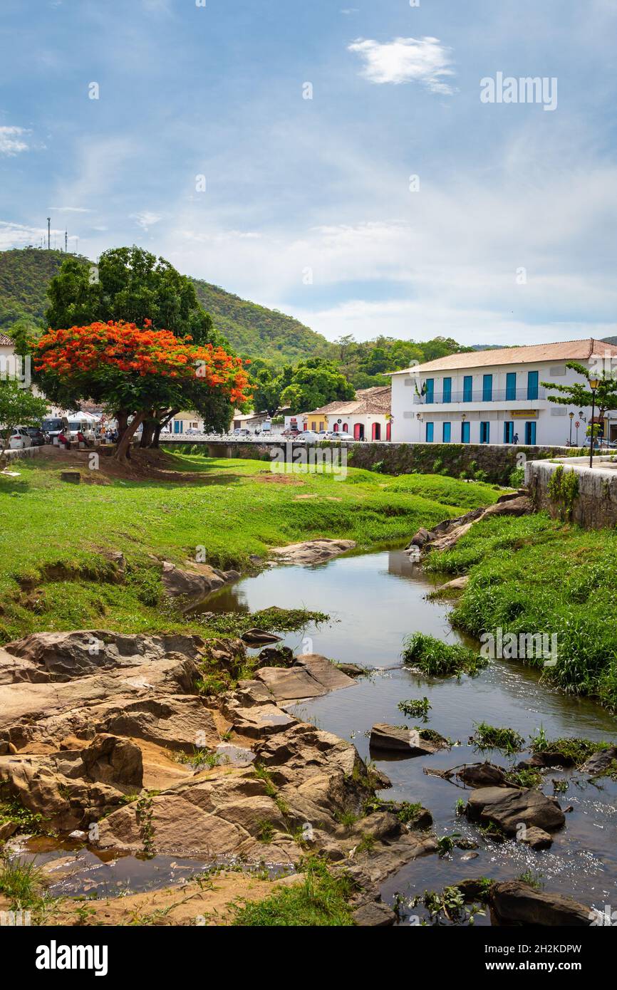 Street details of Cidade de Goiás. Goiás is a city in the interior of ...