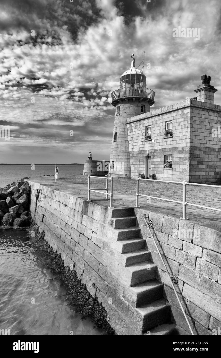 Howth Pier Lighthouse, Howth, County Dublin, Irealnd Stock Photo - Alamy