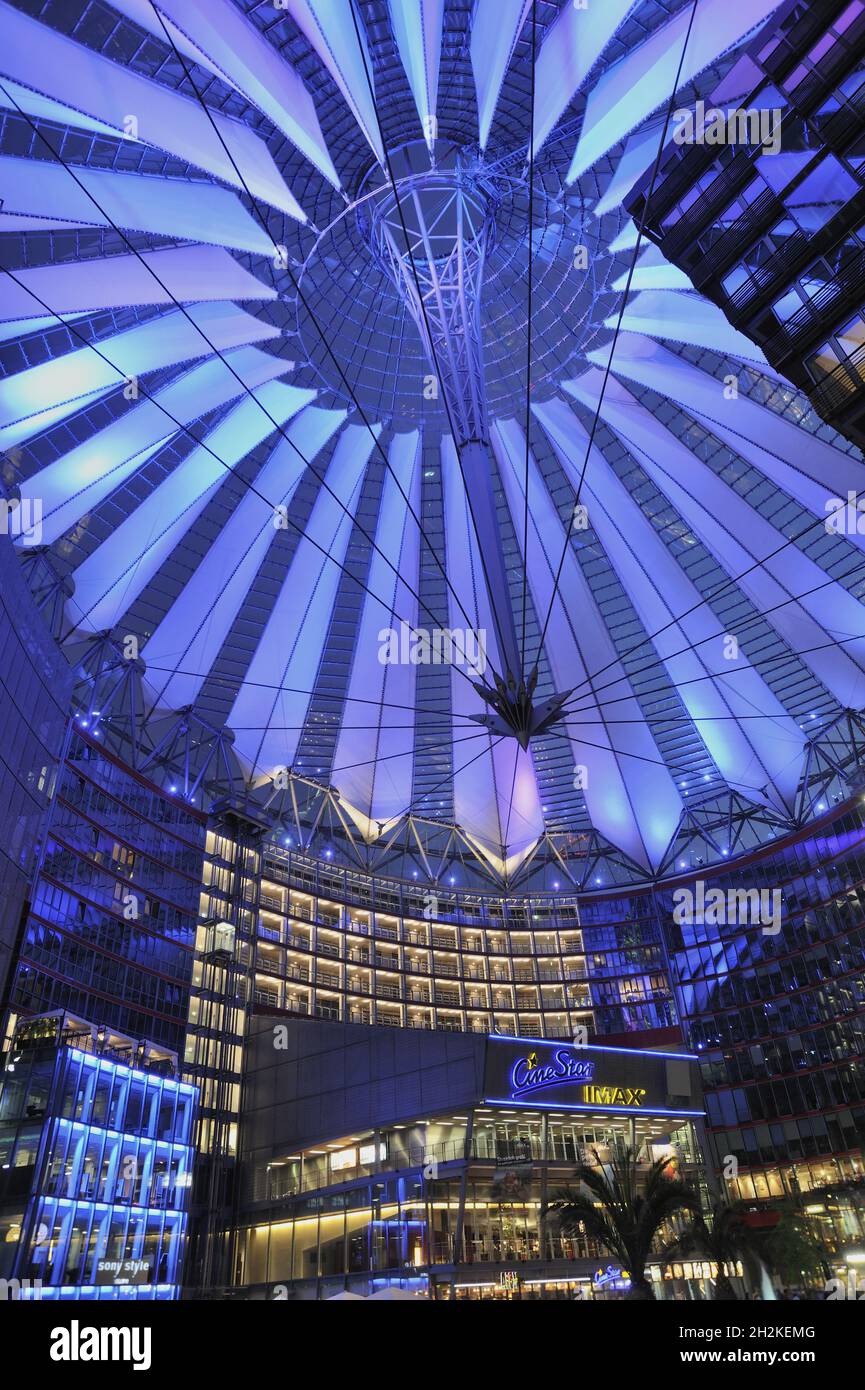Potsdamer Platz, Sony Center, Berlin, Germany Stock Photo - Alamy
