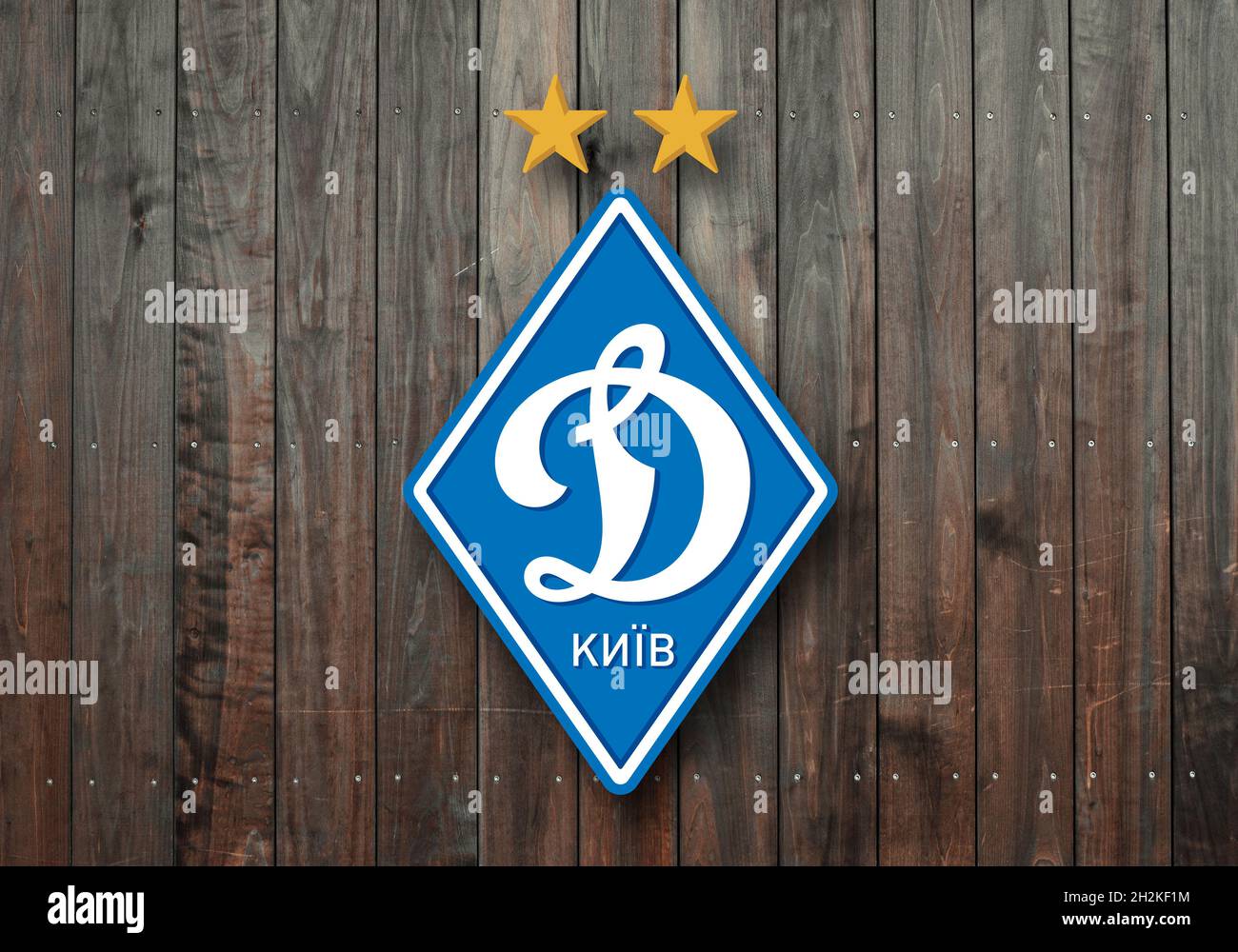 Coat of arms FC Dynamo Kyiv, football club from Ukraine Stock Photo - Alamy