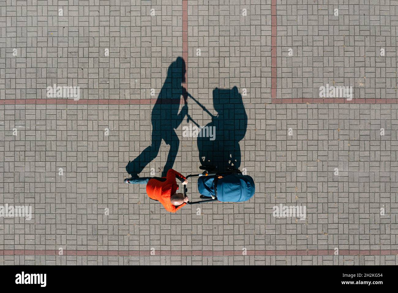 Shadow pushing stroller hi-res stock photography and images - Alamy