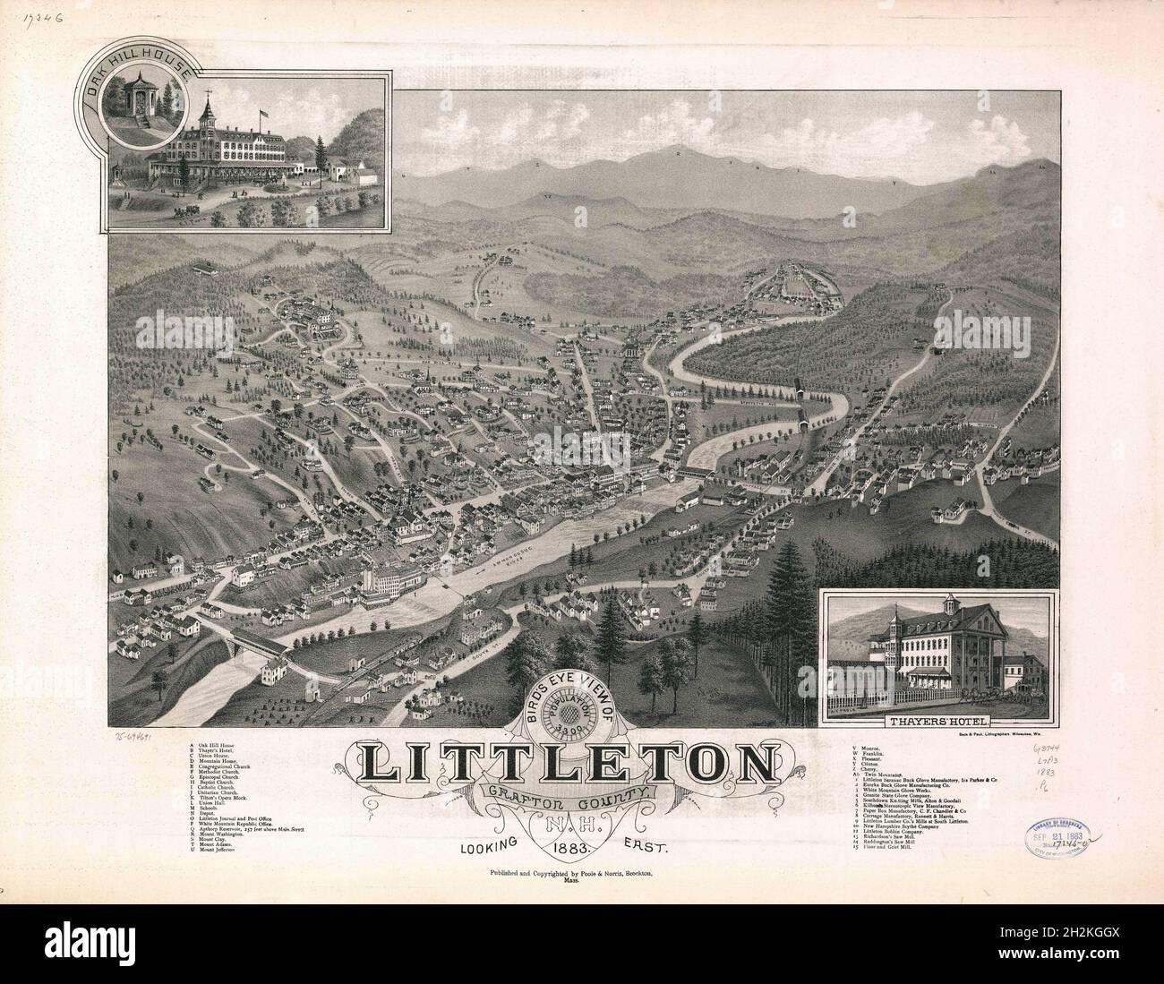 Littleton new hampshire map hi-res stock photography and images - Alamy