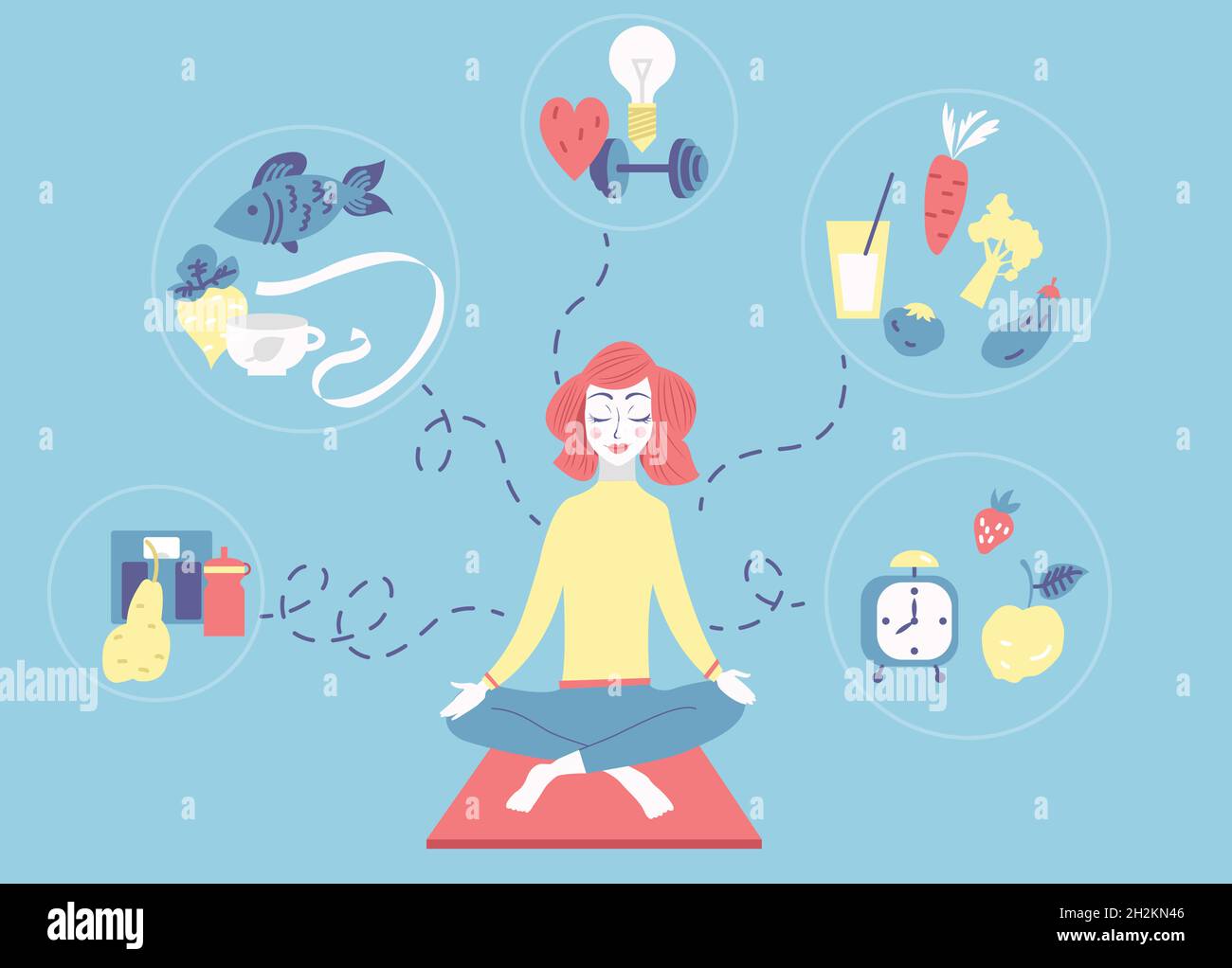 Sitting in prayer Stock Vector Images - Alamy