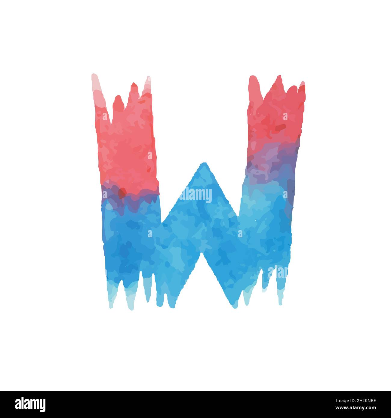 Colorful watercolor aquarelle font type handwritten hand draw abc ...