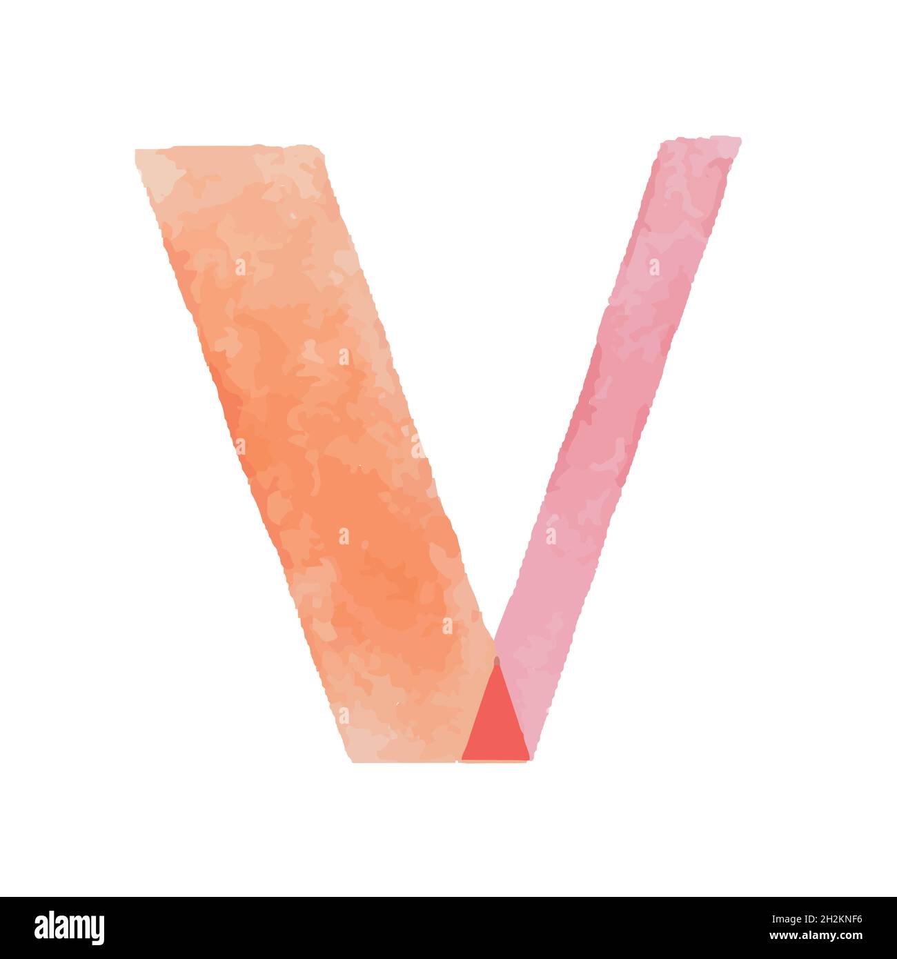 Watercolor aquarelle font type handwritten hand draw abc alphabet ...