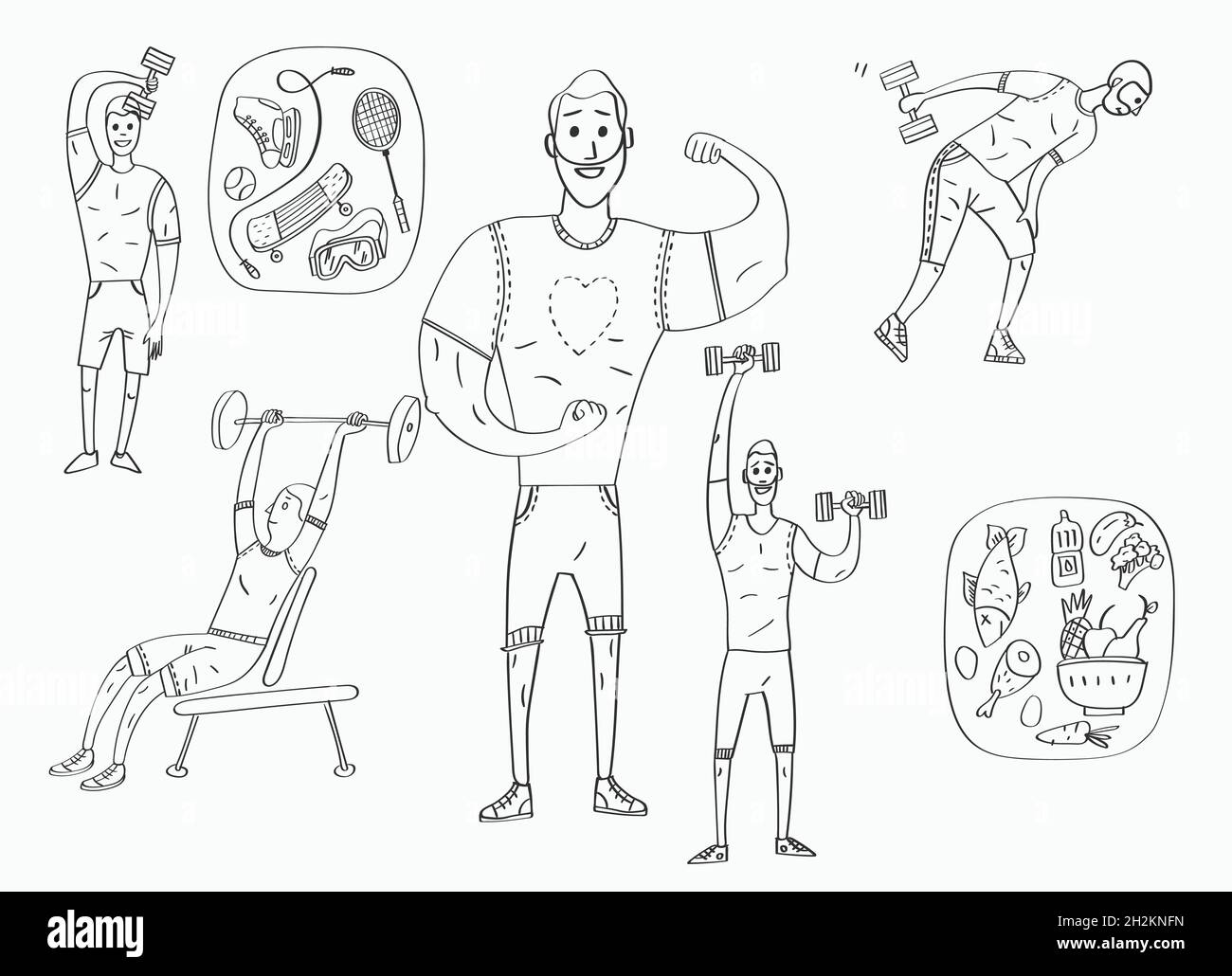 Proper workout Stock Vector Images - Alamy