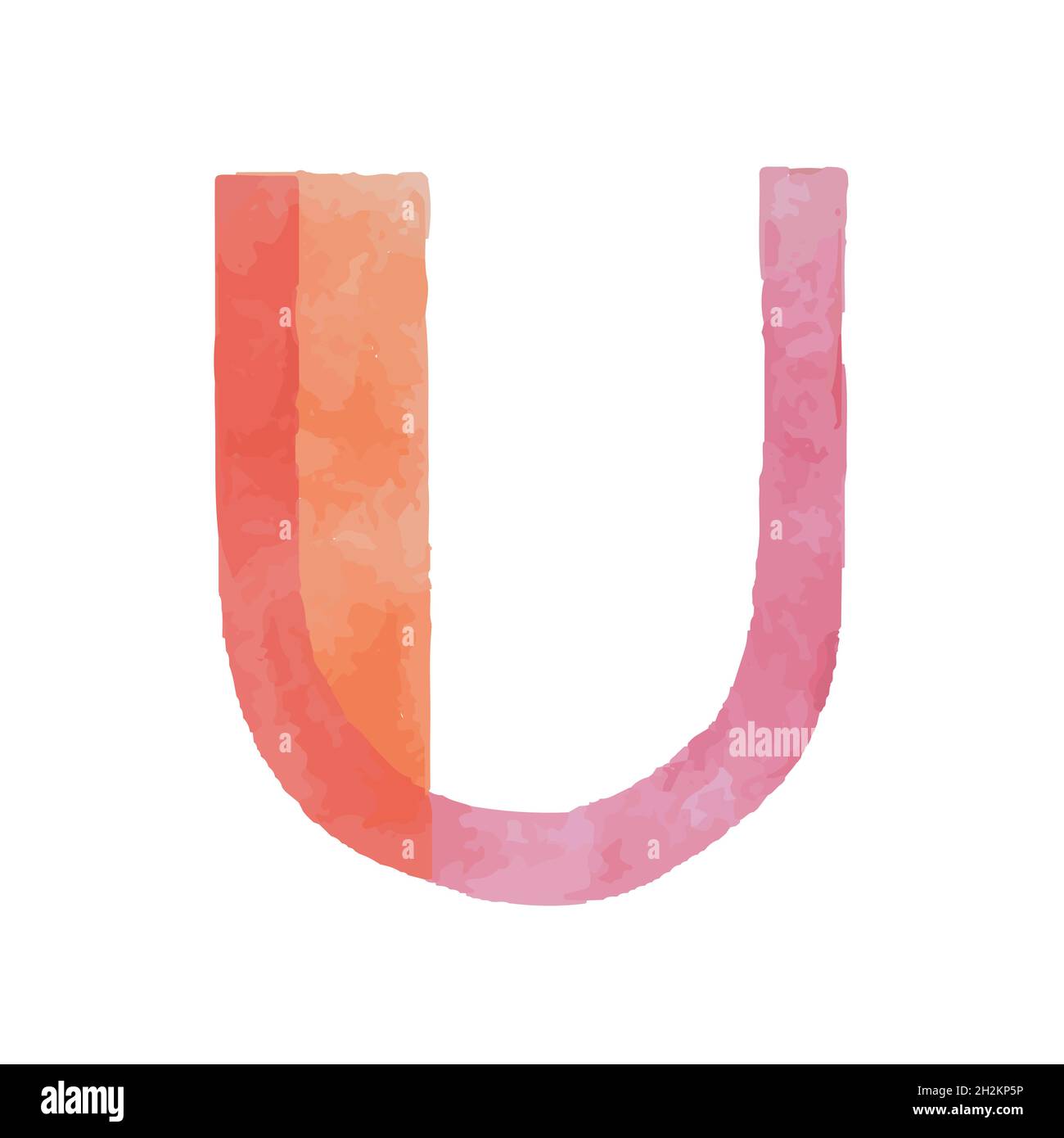 Watercolor aquarelle font type handwritten hand draw abc alphabet ...