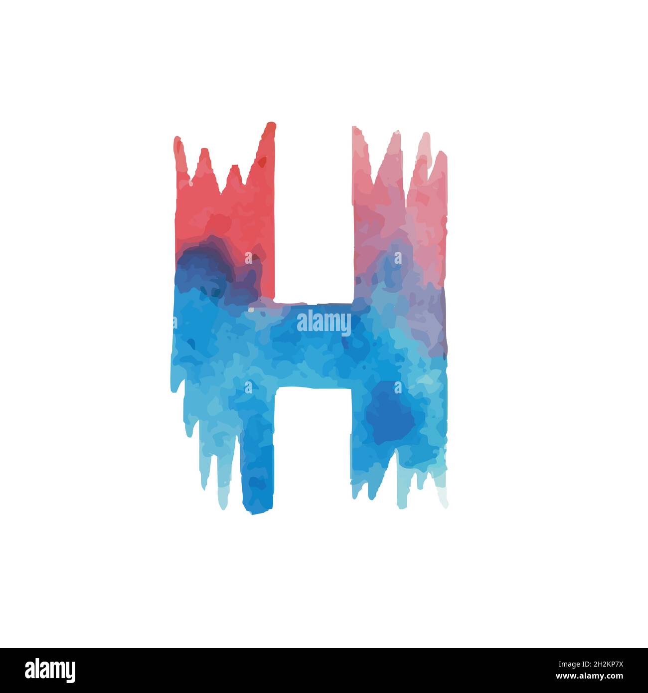 Colorful watercolor aquarelle font type handwritten hand draw abc ...