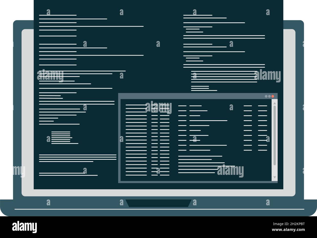 programming code in laptop icon Stock Vector Image & Art - Alamy