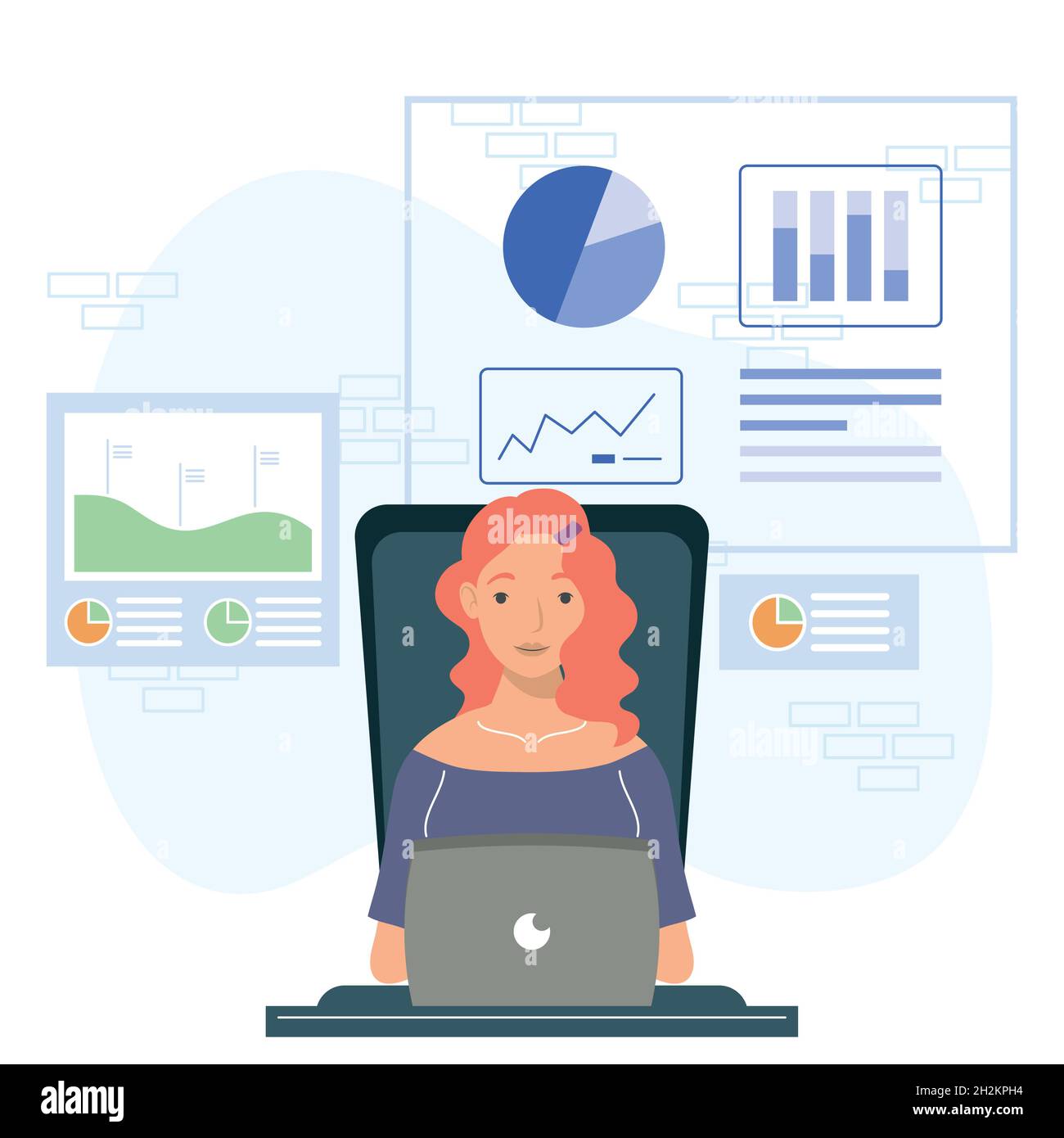 Freelancer program developer working Stock Vector Images - Alamy