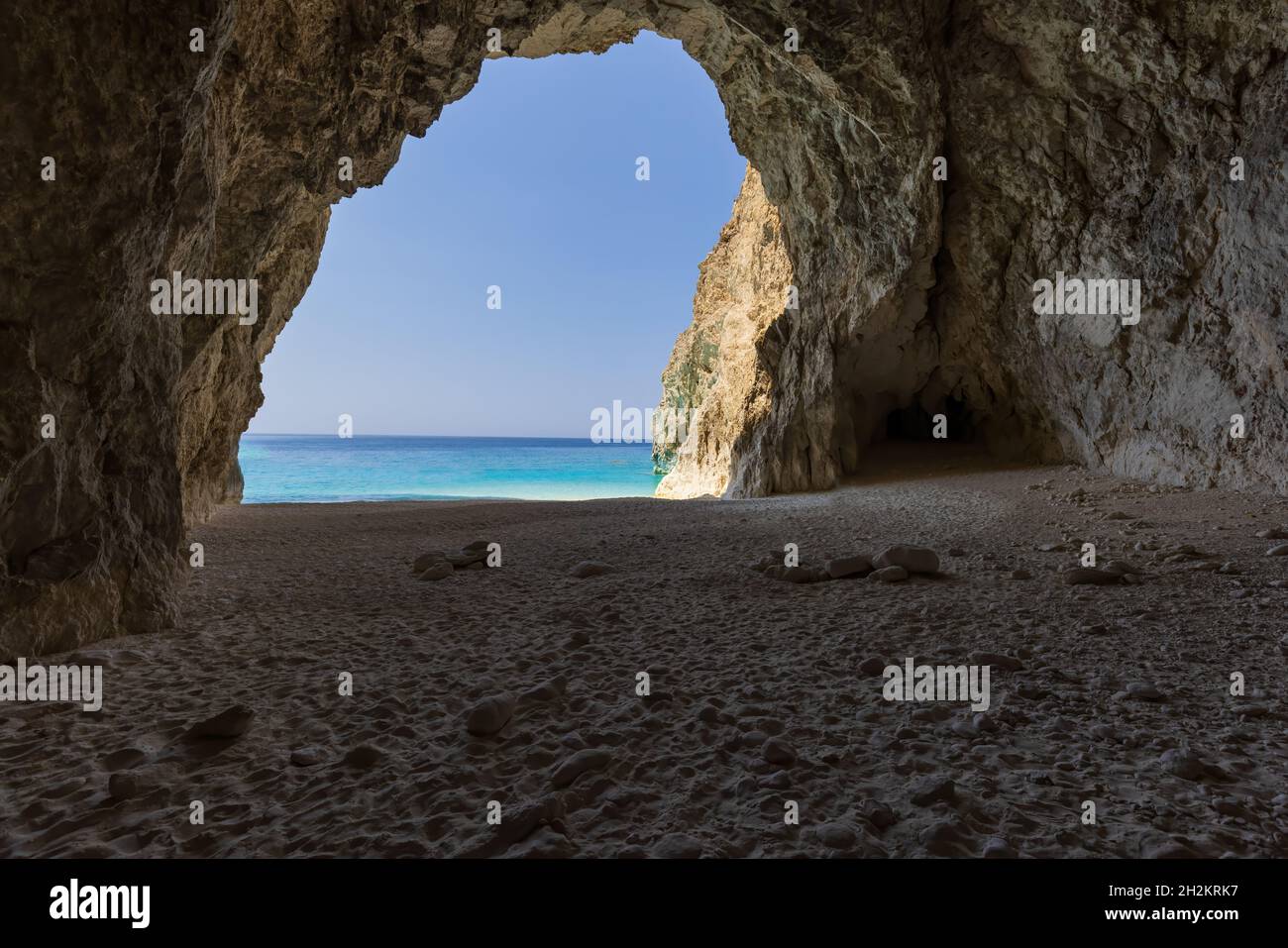 Beautiful seascapes on the island of Zakynthos in Greece Stock Photo ...