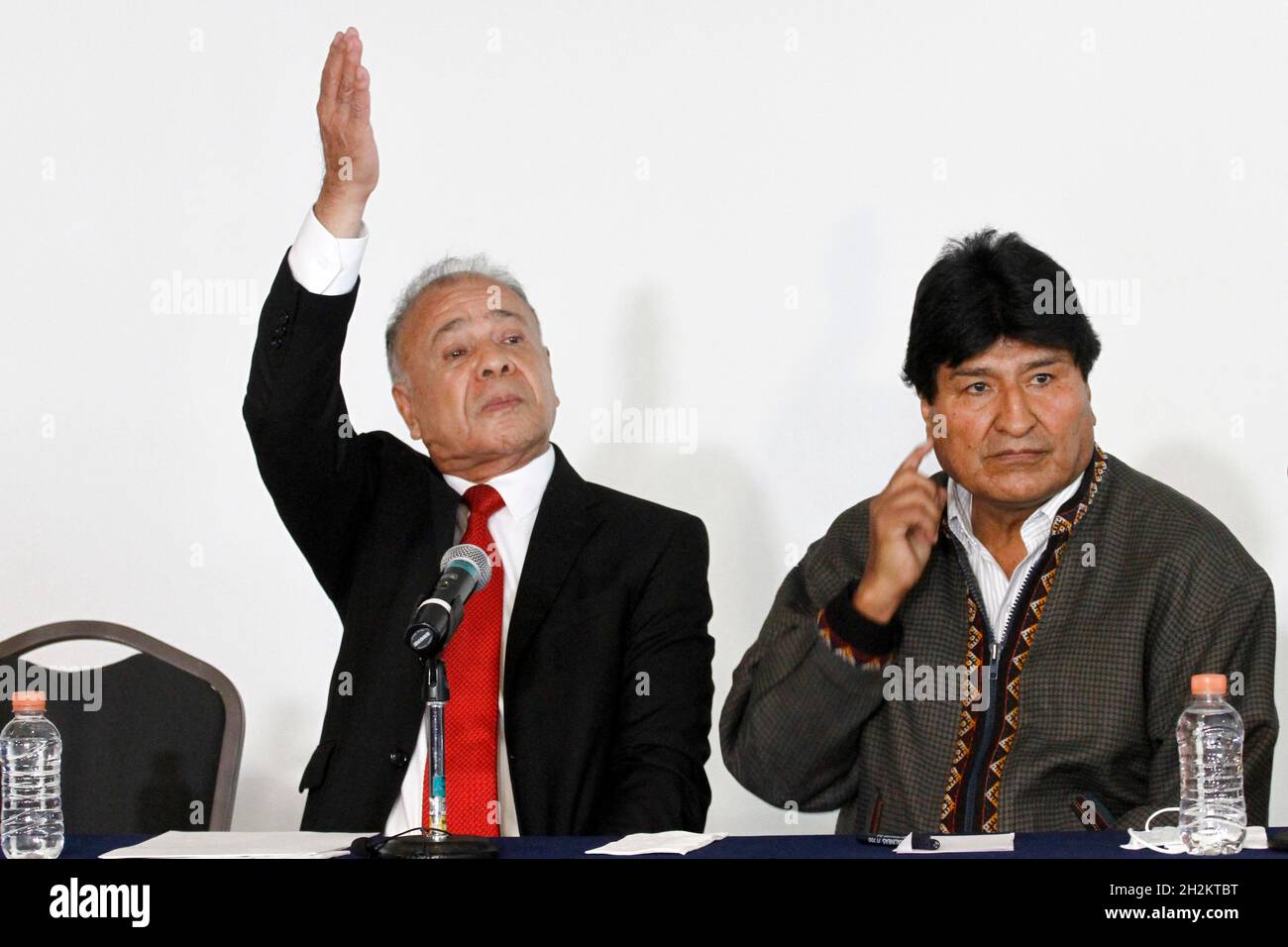 Mexico City, Mexico. 22nd Oct, 2021. Lead of the Labor Party of Mexico ...