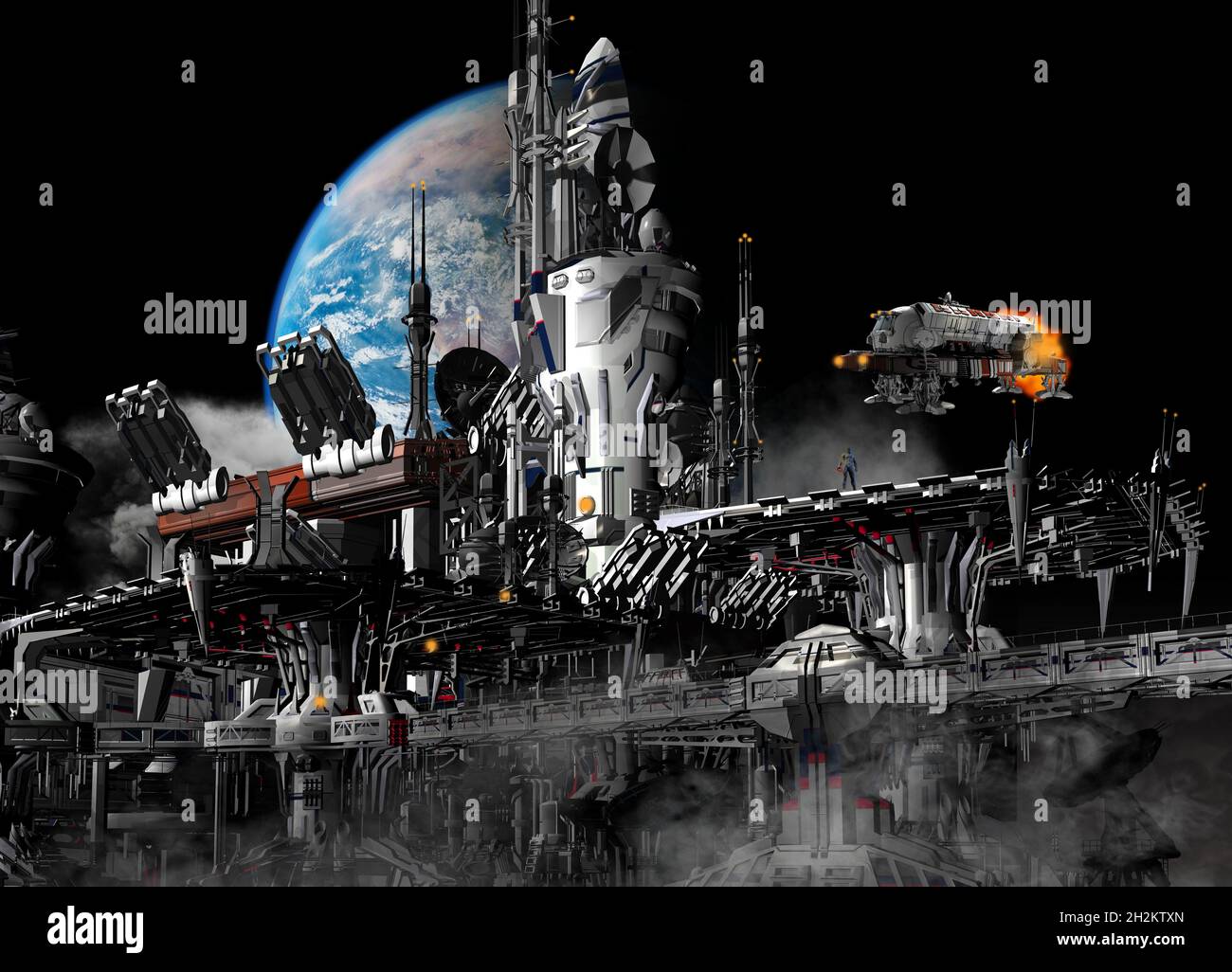Mining Sci Fi Space Stations