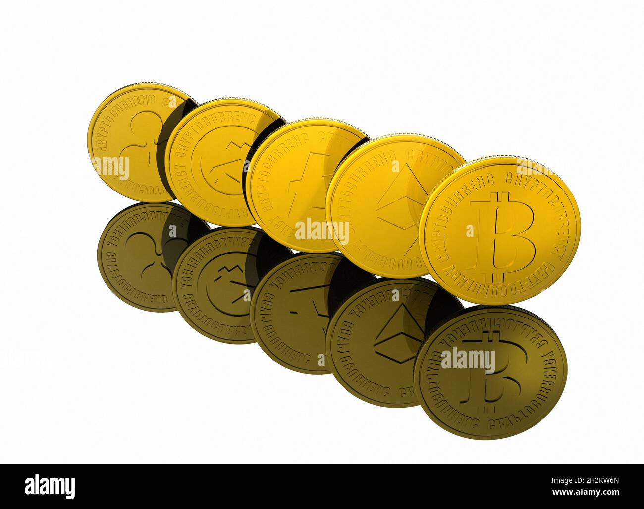 Cryptocurrency, conceptual illustration Stock Photo - Alamy
