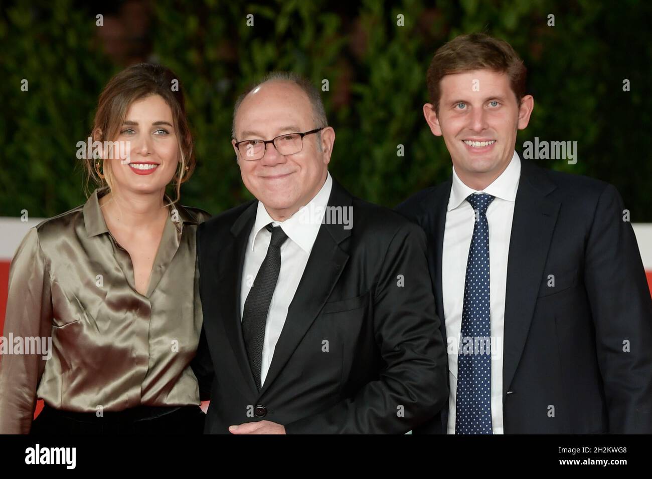Rome, Italy. 22nd Oct, 2021. Giulia Verdone, Director Carlo Verdone and ...