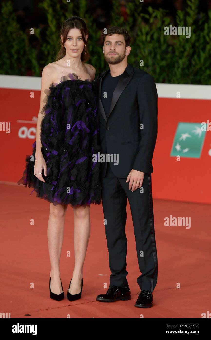 Caterina De Angelis and Filippo Contri attend the red carpet of the ...