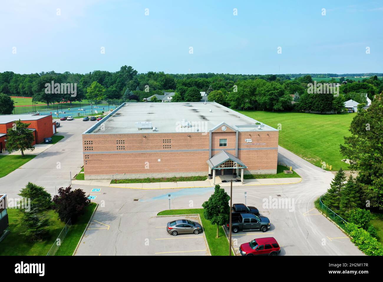 An aerial of the Port Arena in Ontario, Canada Stock Photo - Alamy