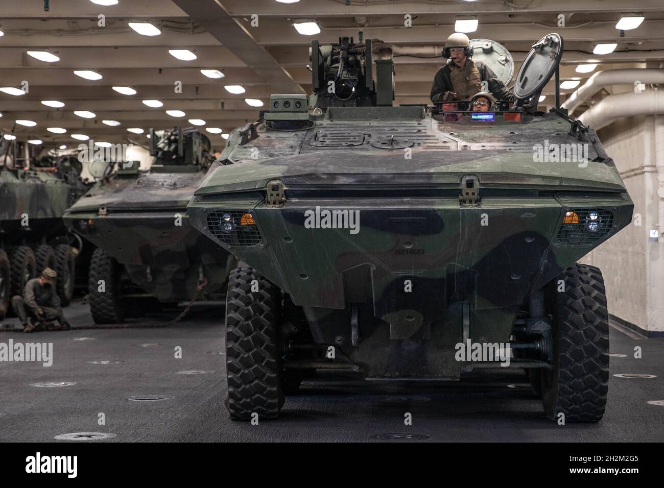 A U.S. Marine Corps amphibious combat vehicle (ACV), with 3d Assault ...