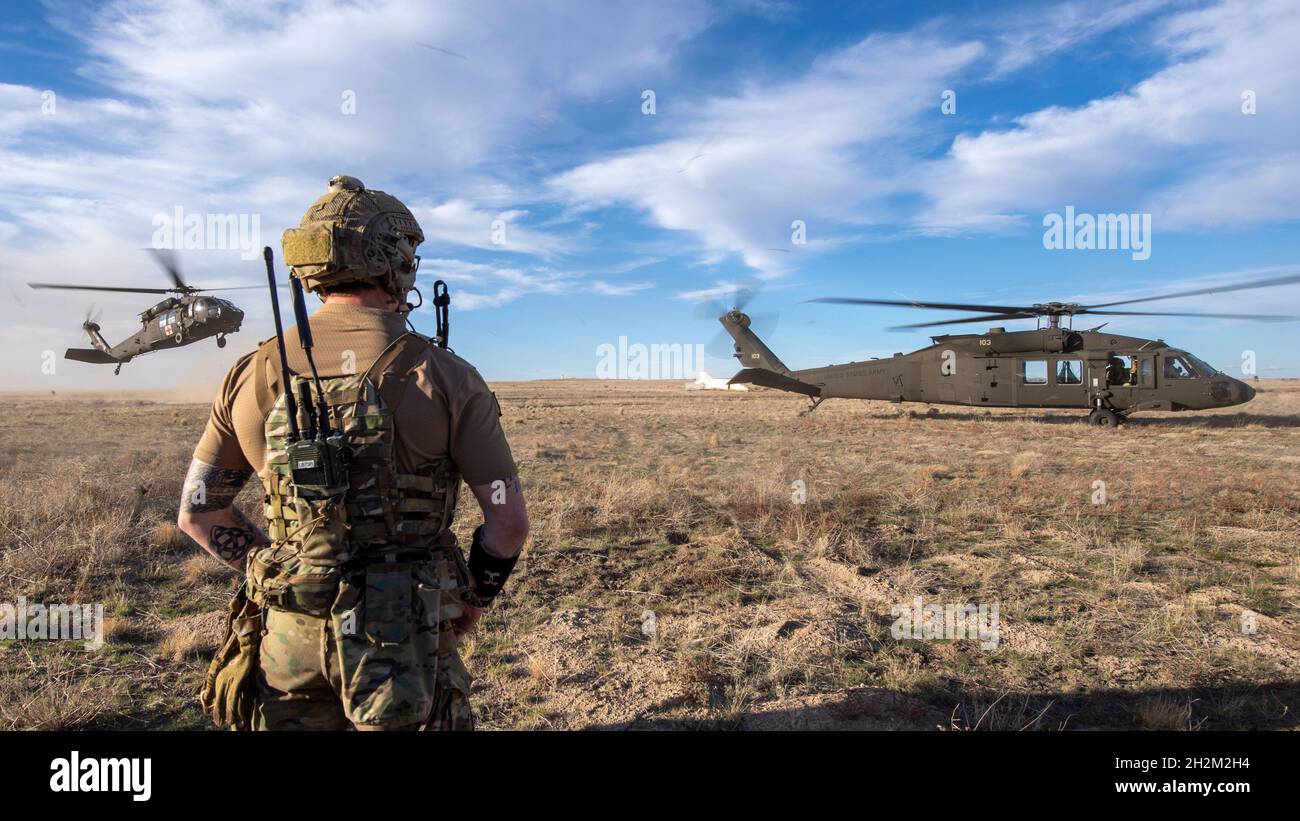 UH-60 Blackhawks, from the Idaho Army National Guard’s Detachment 1 1 ...