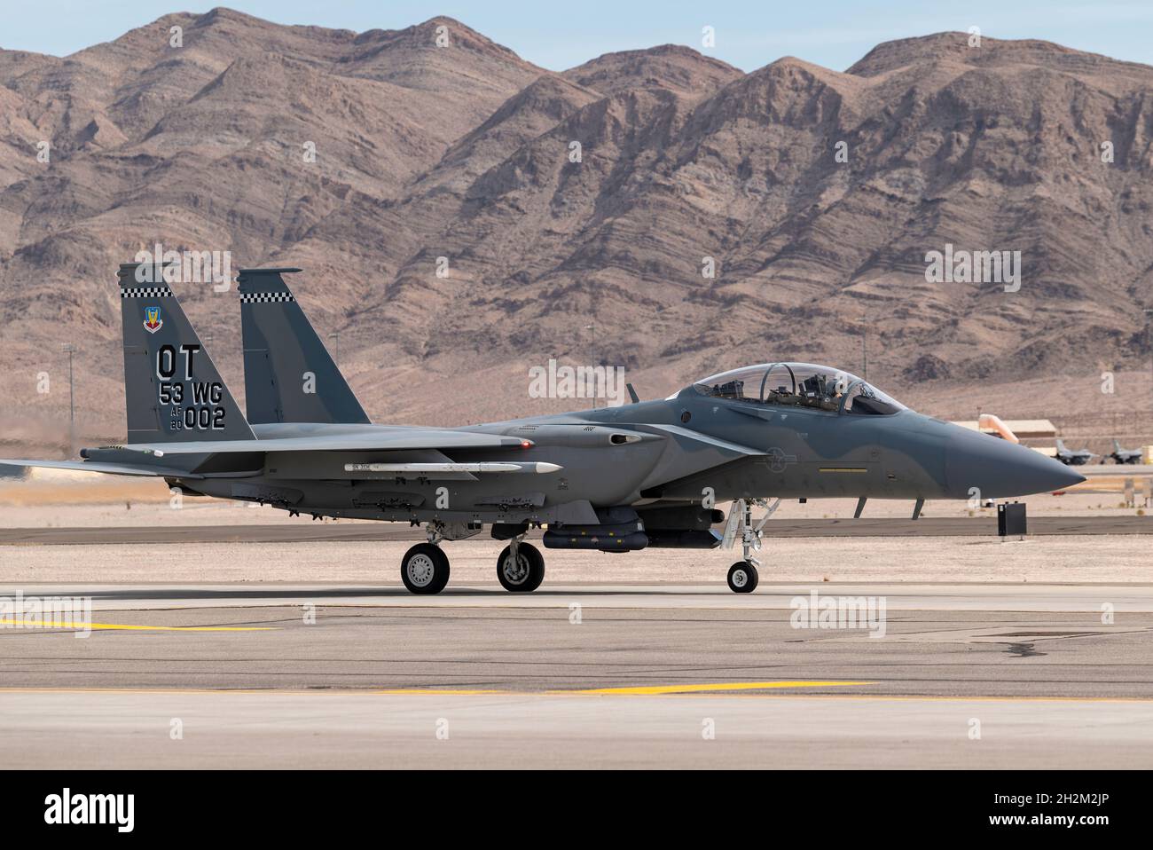 An F-15EX Eagle II Fighter Jet assigned to the 85th Test and Evaluation ...