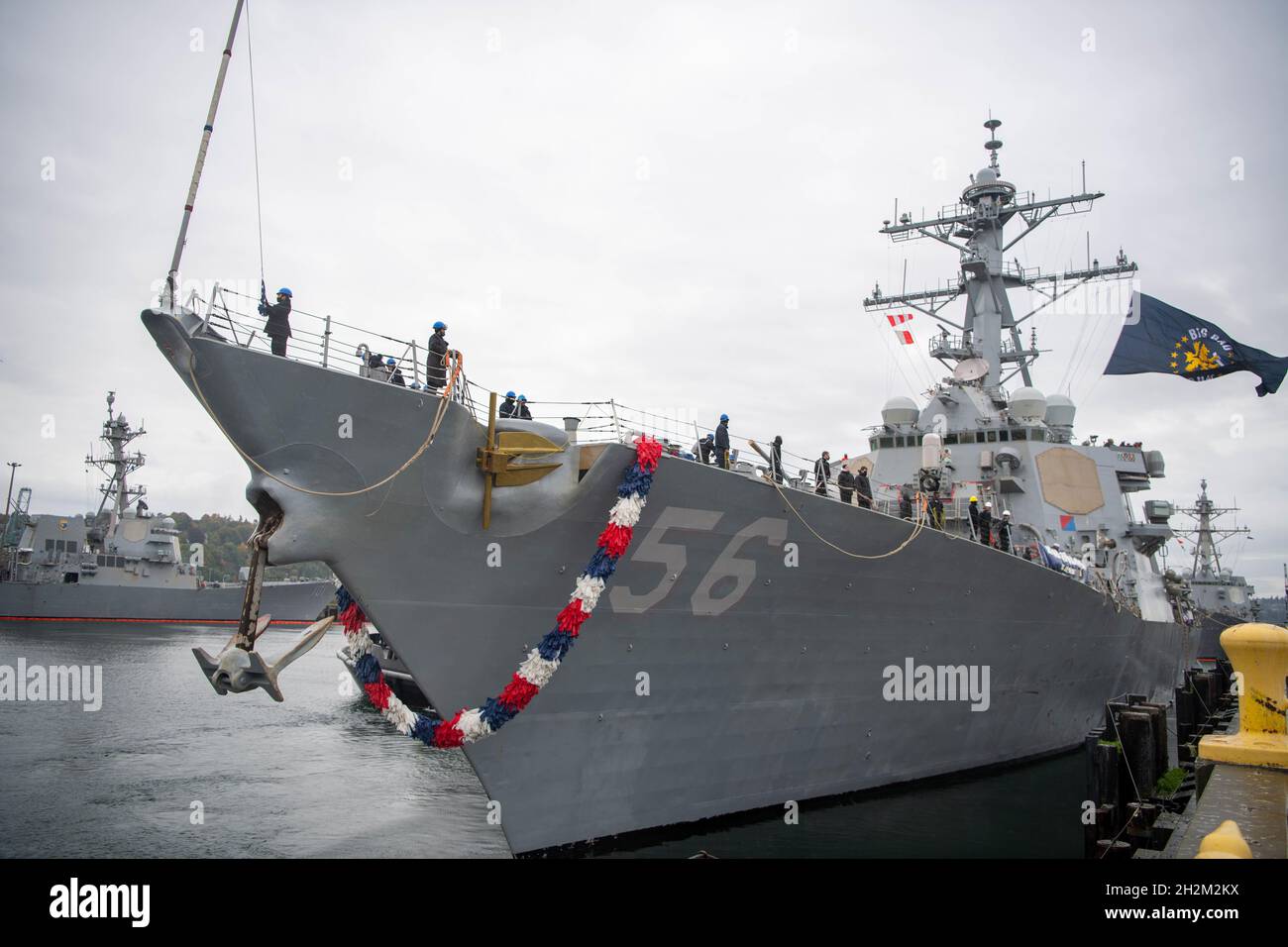 The Arleigh Burke-class guided-missile destroyer USS John S. McCain ...