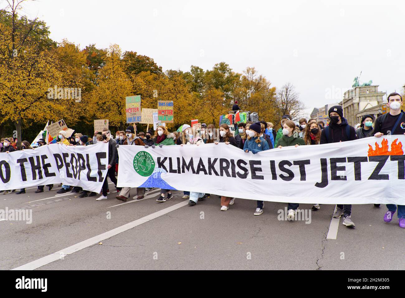 Climate demonstration in Berlin. Thousands of people rallied at Berlin ...